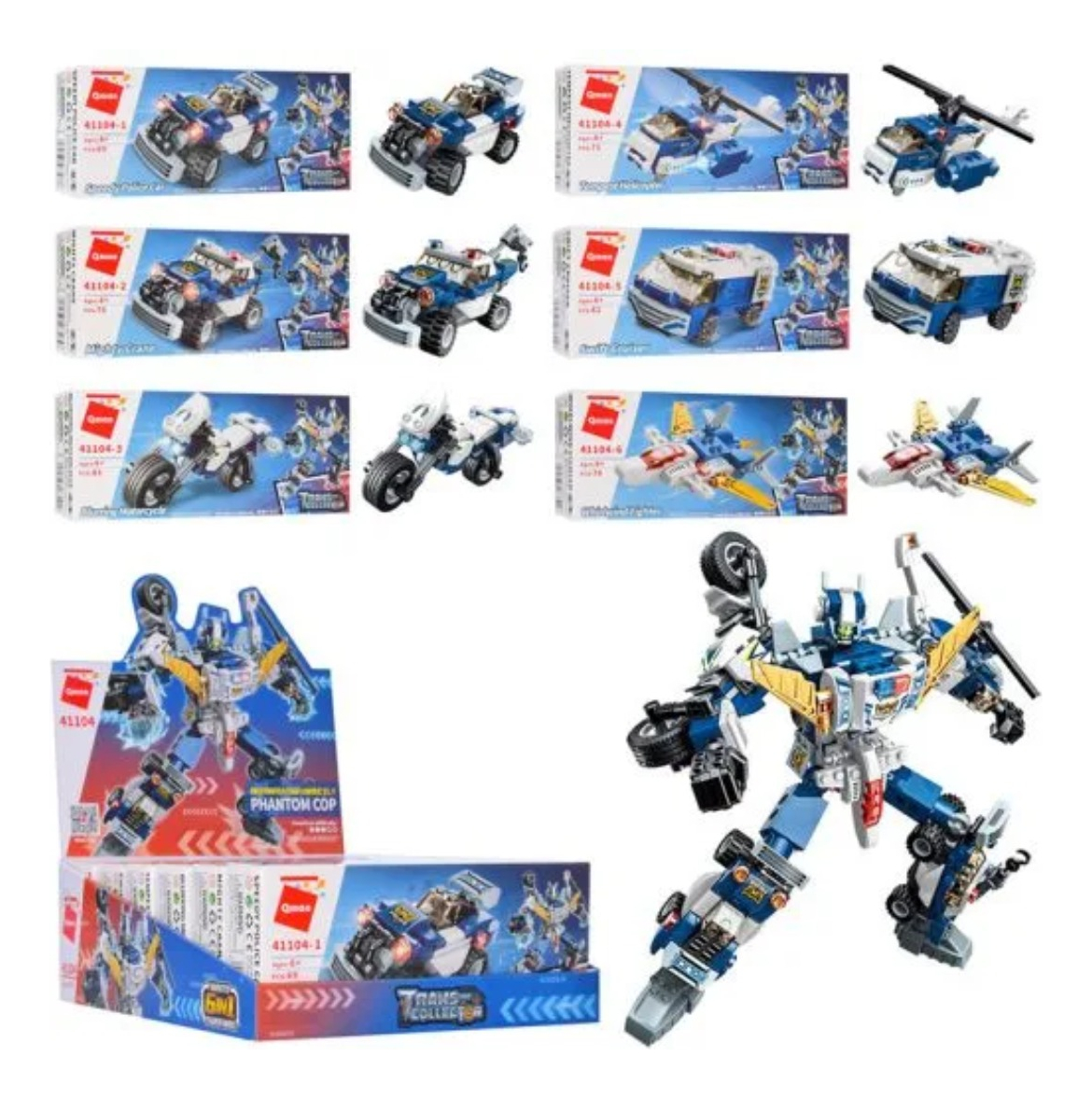 Bloques Para Construir Transformer 6 En 1 Qman – ToyStore